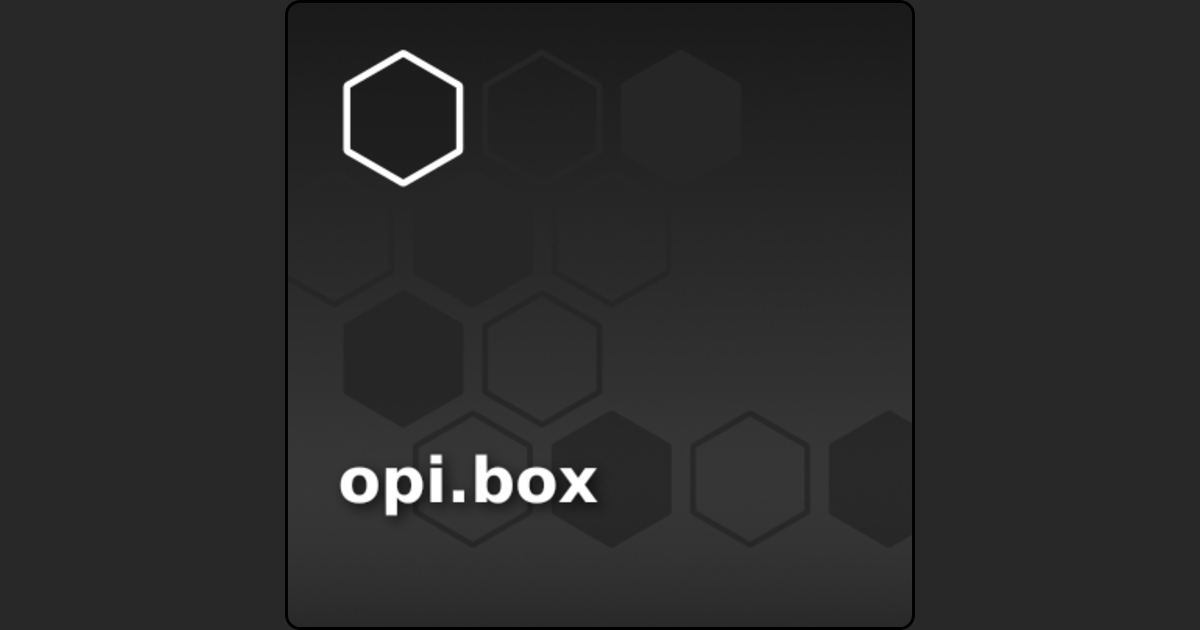 opi.box - Profile | .box
